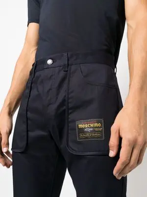 Moschino Straight-leg Cotton Trousers