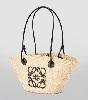 Loewe X Paula’s Ibiza Small Woven Anagram Basket Bag