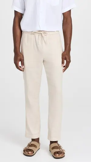 Frescobol Carioca Oscar Linen Chinos - Sand