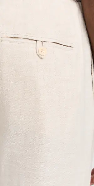 Frescobol Carioca Oscar Linen Chinos - Sand