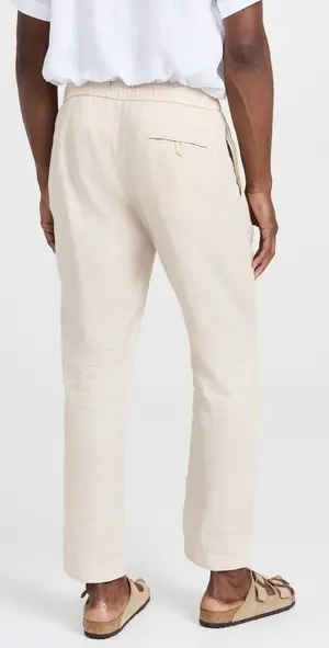 Frescobol Carioca Oscar Linen Chinos - Sand