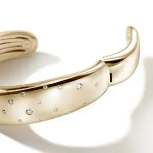 John Hardy Surf Hinged Cuff Bracelet In 14k Yellow