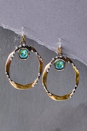 MIKAL WINN Mikal Winn Twisted Hoops Gold