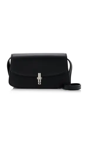THE ROW Sofia E/w Leather Crossbody Bag - Black