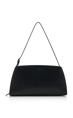 THE ROW The Row Black Calf Leather Dalia Baguette Bag Black