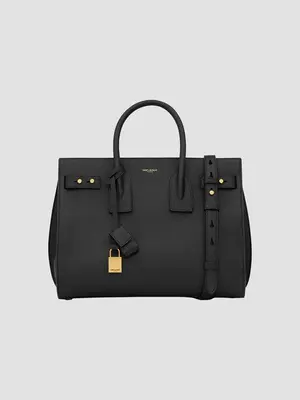 Saint Laurent Sac De Jour Supple Top Handle Bag - Black
