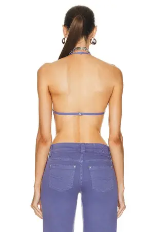 Blumarine Bra Top In Blue