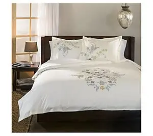 SUPERIOR Hyacinth 3-pc Cotton Duvet Cover Set, Ing/cal.king - One-color