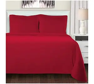 SUPERIOR Cotton-flannel Solid Duvet Cover Set, Ll/queen - One-color