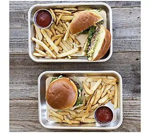 NORDICWARE Set Of 2 Burger Trays