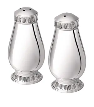 Christofle Plated Malmaison Salt And Pepper Shakers - Silver