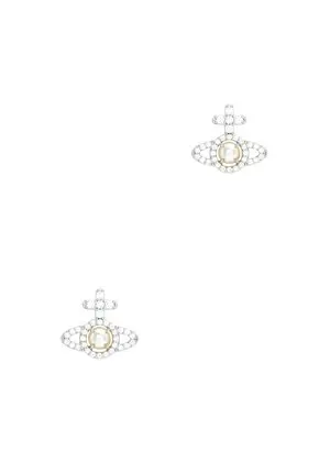 VIVIENNE WESTWOOD Olympia Orb Stud Earrings - Pearl