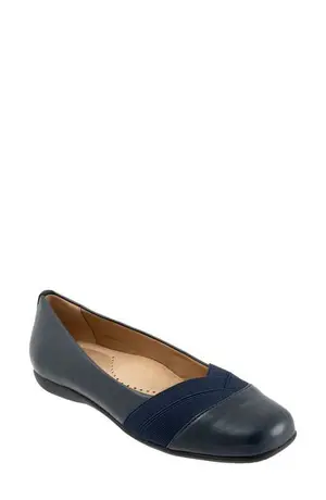 Trotters Stella Flat - Navy