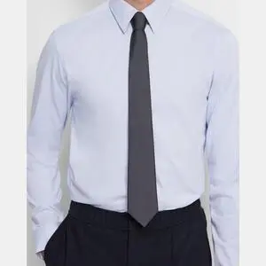Theory Roadster Slim Tie - Chrome