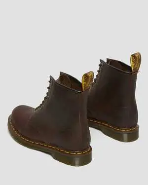 Dr. Martens 1460 Crazy Horse Leather Lace-up Boots - Brown