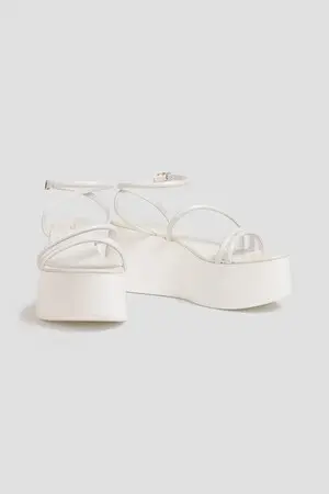 GIANVITO ROSSI Leather Platform Sandals