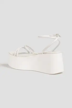 GIANVITO ROSSI Leather Platform Sandals