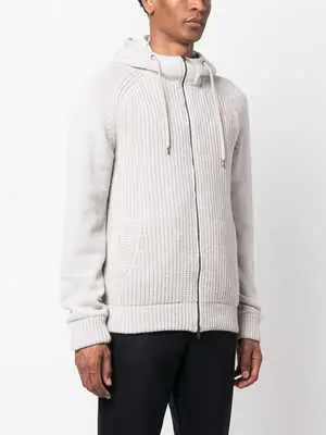 Herno Zip-fastening Wool Hooded Jacket