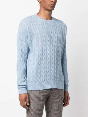 Etro Cashmere Cable-knit Jumper - Blue