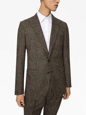 Dolce & Gabbana Prince Of Wales Single-breasted Blazer