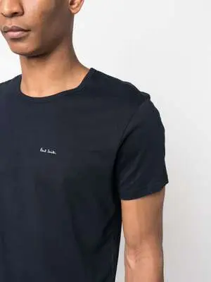 Paul Smith Logo-print Cotton T-shirt - Blue