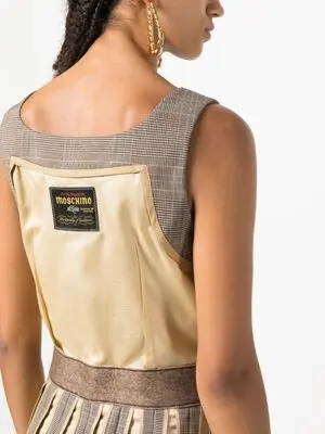 Moschino Sleeveless Pleated Dress