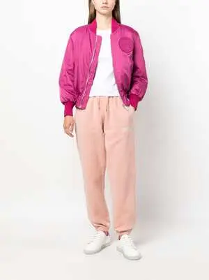 AUTRY Tapered-leg Cotton Trousers - Pink