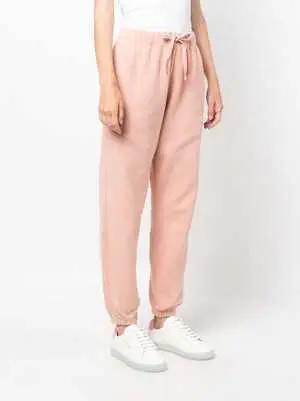 AUTRY Tapered-leg Cotton Trousers - Pink