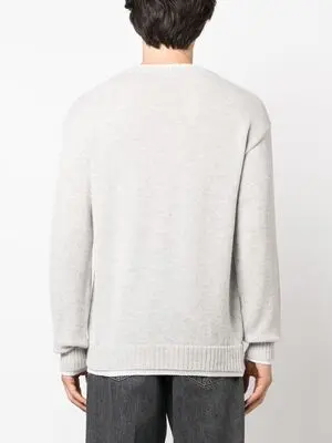 MSGM Long-sleeved Knitted Sweatshirt