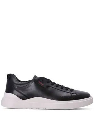 Hugo Logo-debossed Leather Low-top Sneakers