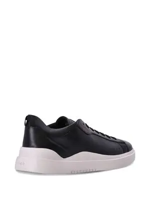 Hugo Logo-debossed Leather Low-top Sneakers