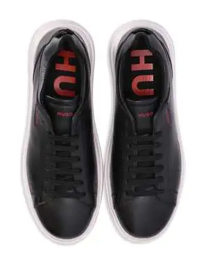 Hugo Logo-debossed Leather Low-top Sneakers