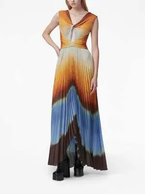Altuzarra Kalymnos Shibori-print Maxi Dress - Neutrals