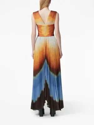 Altuzarra Kalymnos Shibori-print Maxi Dress - Neutrals