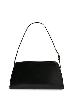 THE ROW Dalia Leather Shoulder Bag - Black