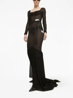 Dolce & Gabbana Draped Mermaid Maxi Skirt