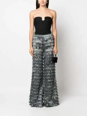 Alberta Ferretti Wide-leg Trousers - Grey