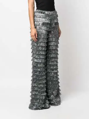 Alberta Ferretti Wide-leg Trousers - Grey