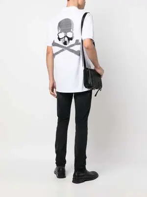 Philipp Plein Logo-patch Short-sleeve Polo Shirt - White