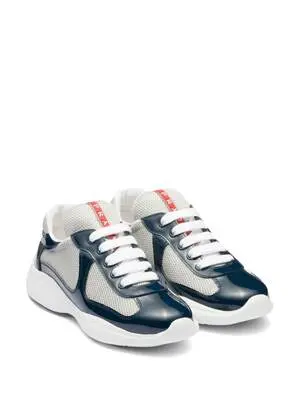 Prada America's Cup Biker Fabric Sneakers - Blue