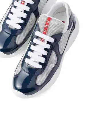 Prada America's Cup Biker Fabric Sneakers - Blue
