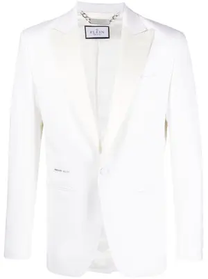 Philipp Plein Single-breasted Wool Blazer