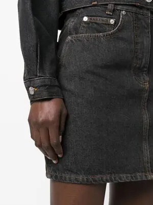 Moschino High-waist Denim Mini Skirt