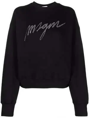 MSGM Rhinestone-embellished Sweatshirt