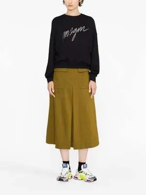 MSGM Rhinestone-embellished Sweatshirt