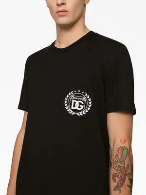 Dolce & Gabbana Embroidered-logo Cotton T-shirt