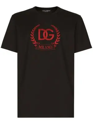 Dolce & Gabbana Embroidered-logo Cotton T-shirt