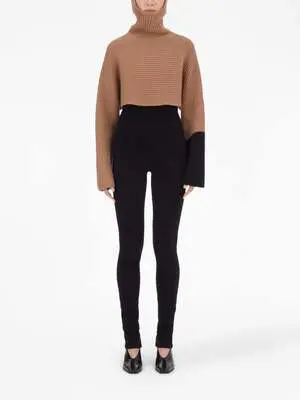 FERRAGAMO Colour-block Ribbed Jumper - Neutrals