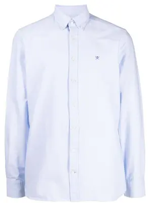 HACKETT LONDON Logo-embroidered Cotton Shirt
