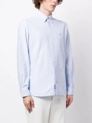 HACKETT LONDON Logo-embroidered Cotton Shirt
